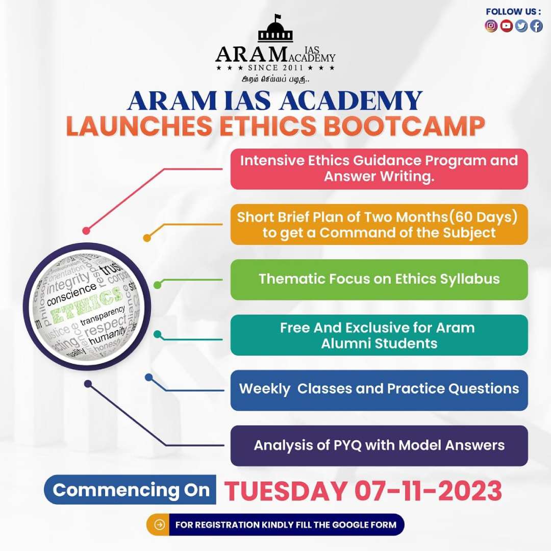 Aram IAS Academy Chennai - New Batch 2024, Fees, Offers, Reviews, Results